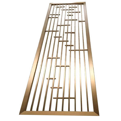 Interior Gold Laser Cut Metal Privacy Screen Customized Color And Size